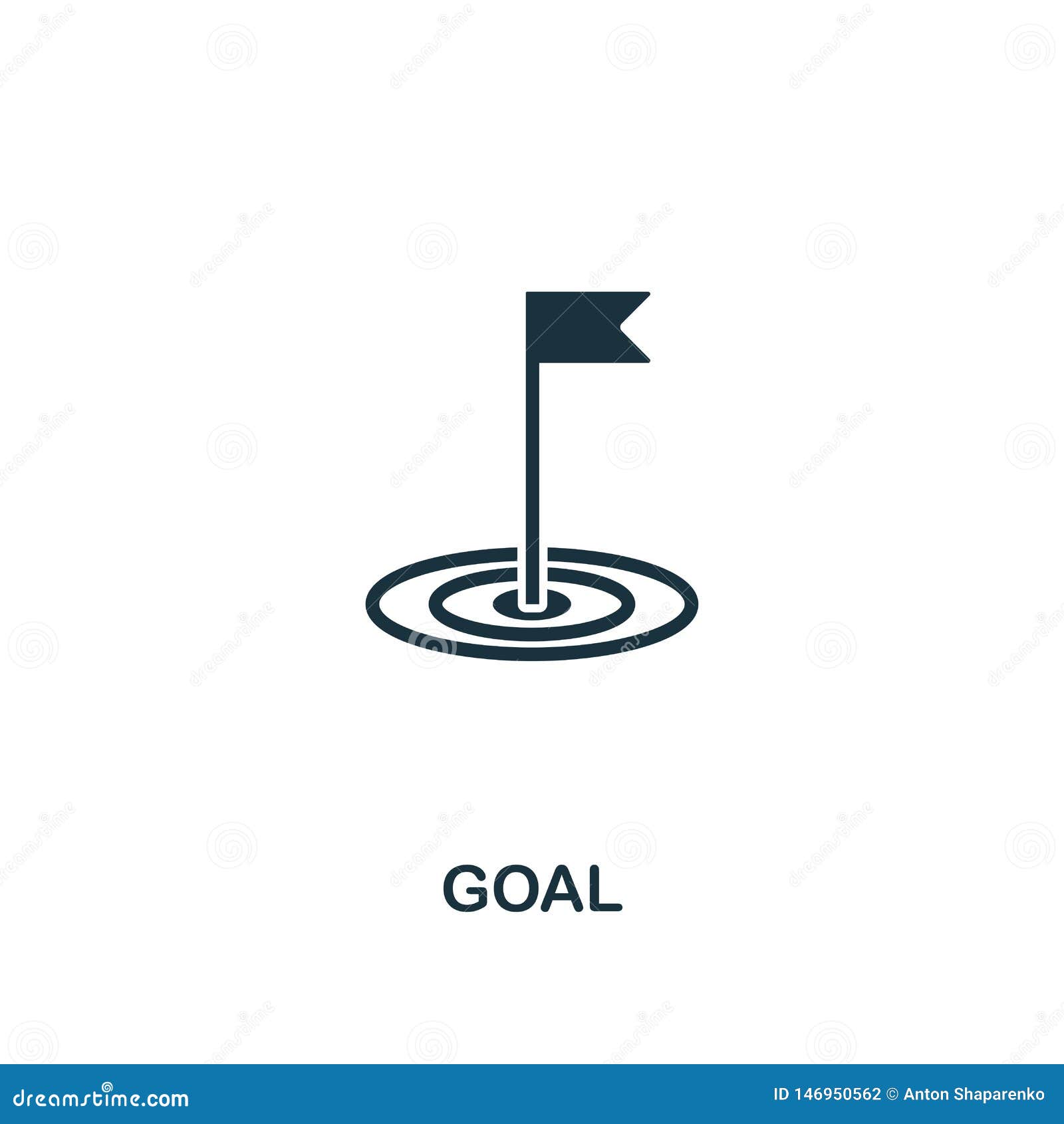 Goal Icon. Premium Style Design from Startup Icon Collection. UI and UX ...