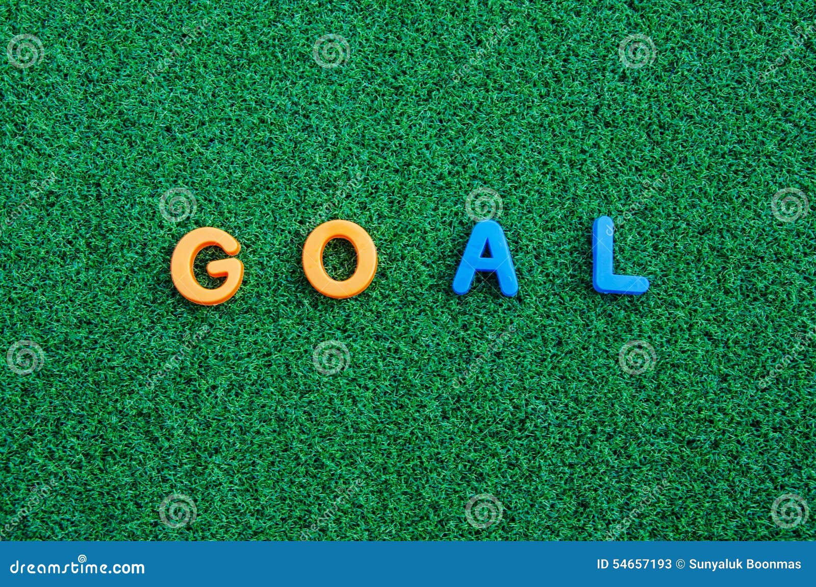 Goal letter message stock image. Image of grass, yard - 54657193