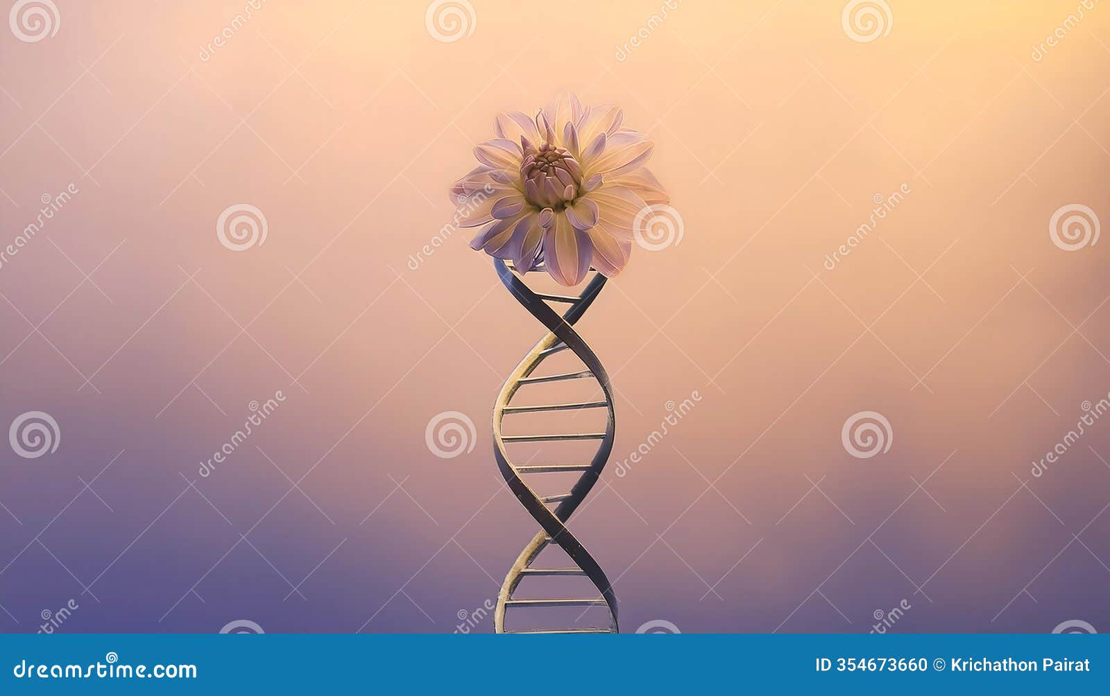 Goal of Life, Growth and Motivation: Abstract DNA Helix Transforming ...