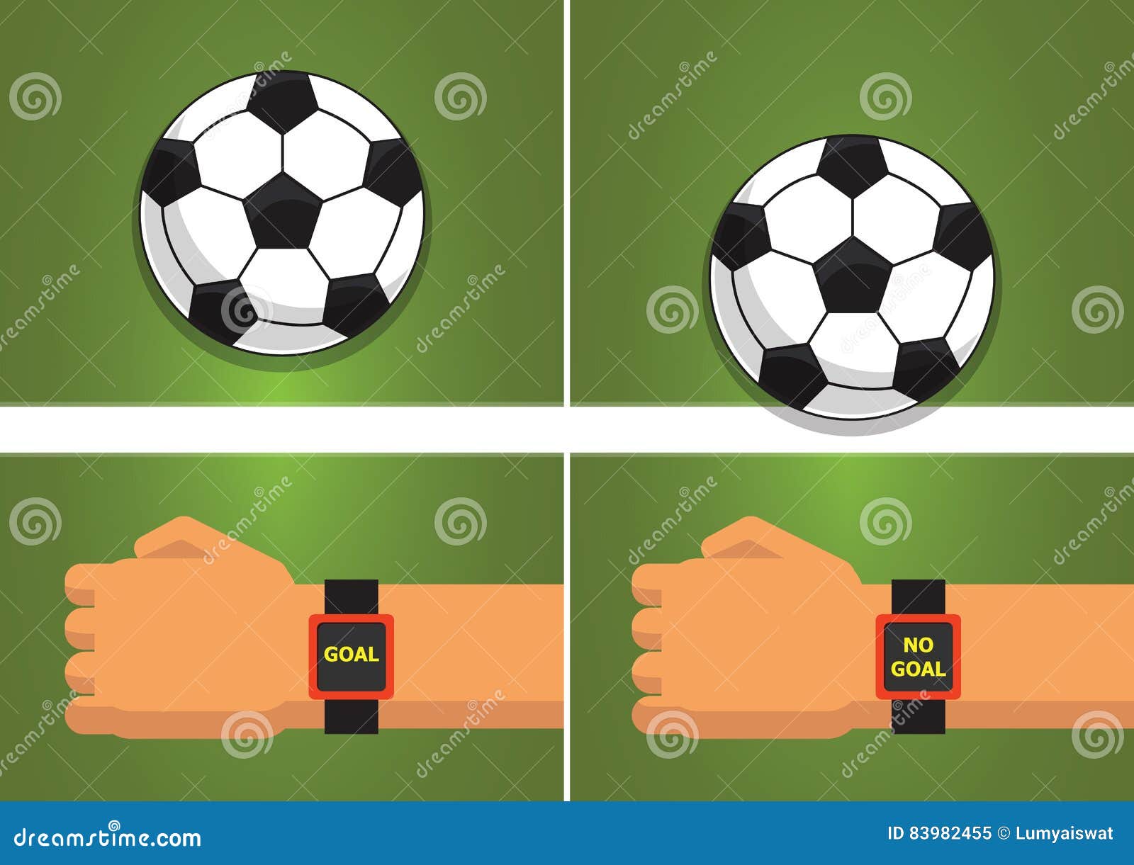 Goal Line Sport Vector Illustration Stock Vector - Illustration of line ...