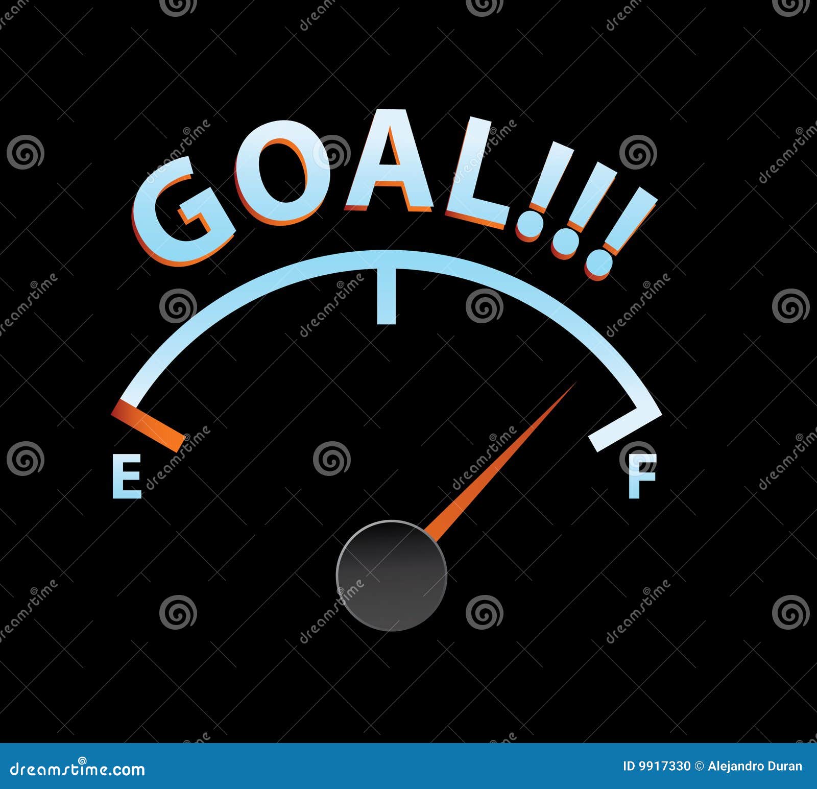 Goal Speedometer Quickly Racing To Success Achievement Royalty-Free ...