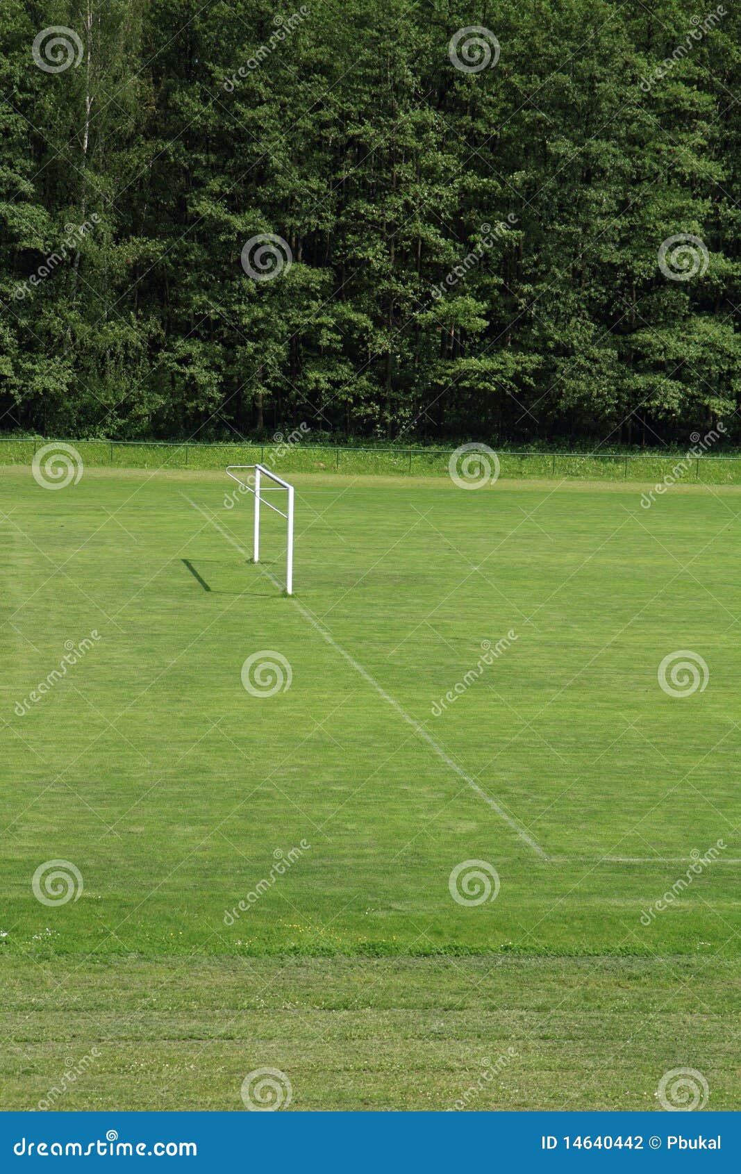 Goal without net stock photo. Image of corner, land, grass - 14640442