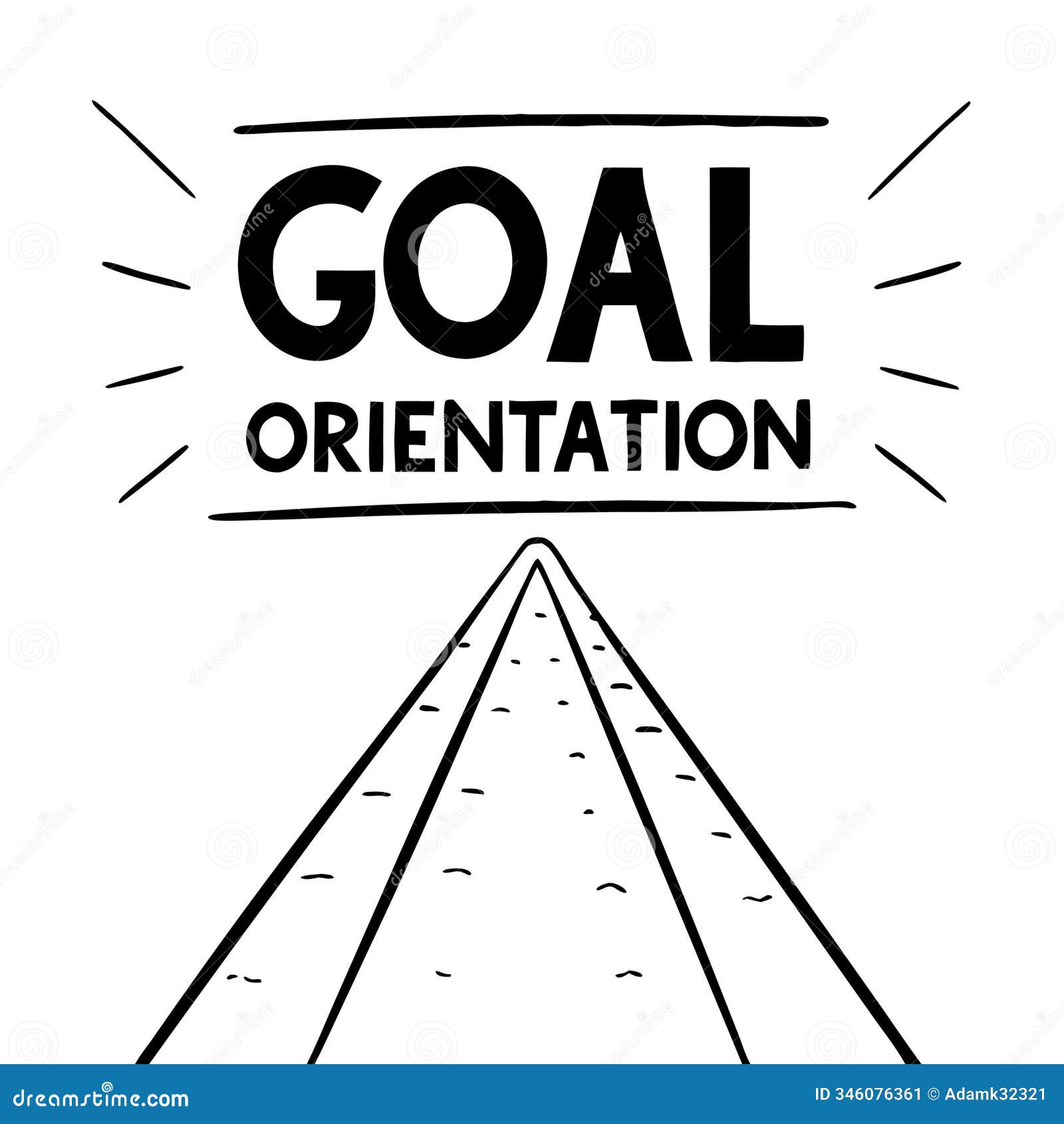 Goal Orientation Concept with Pathway Symbolizing Success and ...