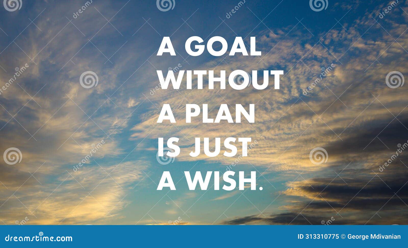 A Goal without a Plan is Just a Wish Stock Illustration - Illustration ...