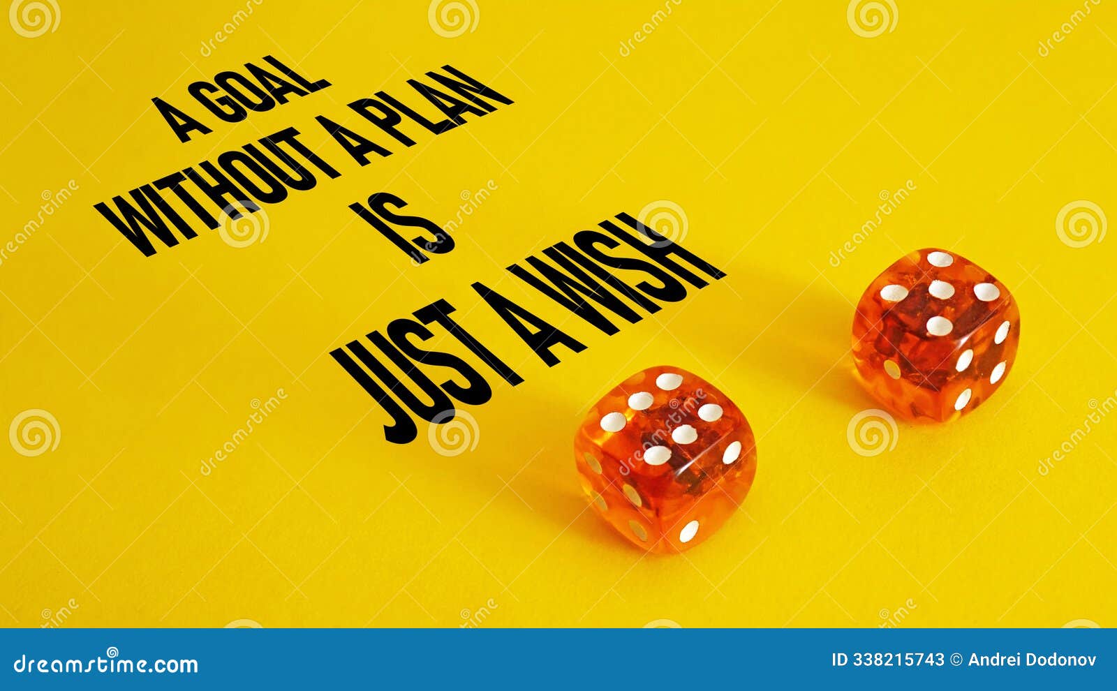 A Goal without a Plan is Just a Wish is Shown Using the Text Stock ...