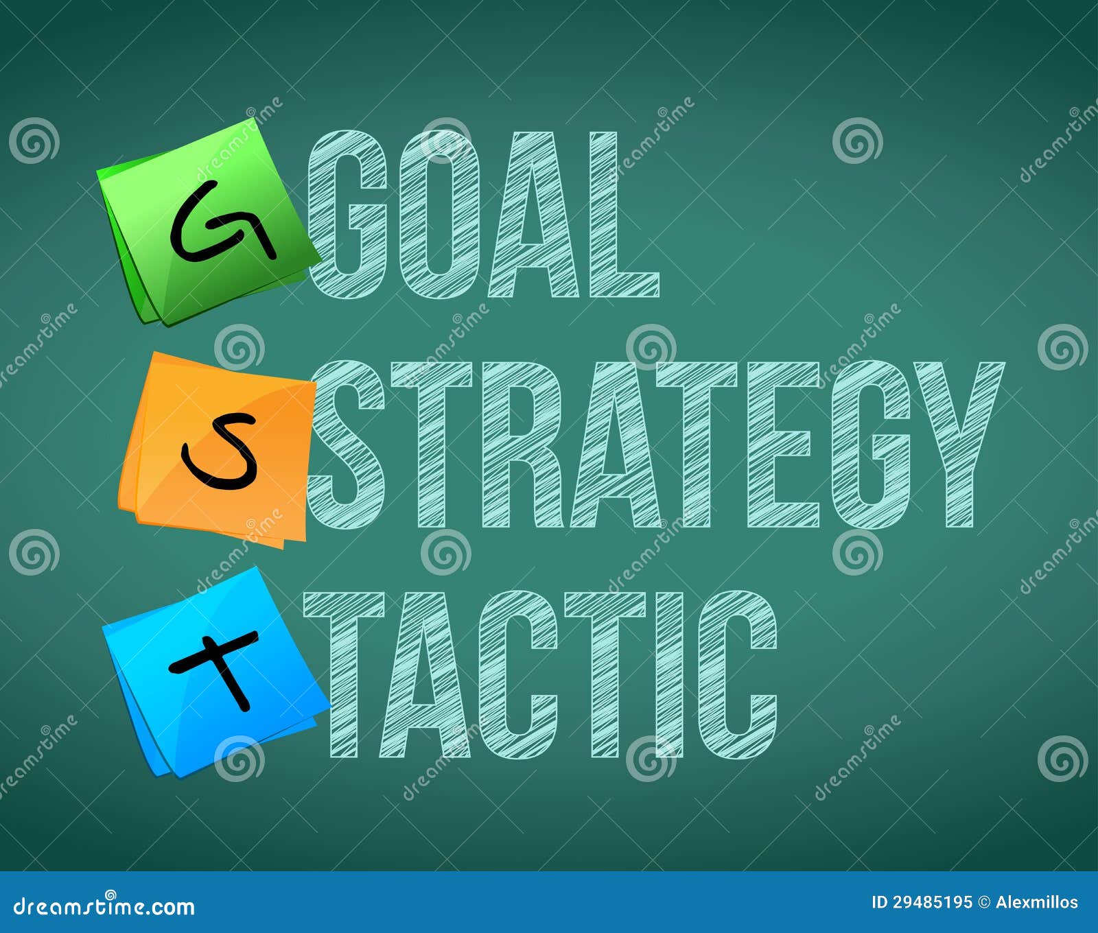 Goal Policy Strategy Tactic, Stock Illustration - Illustration of ...