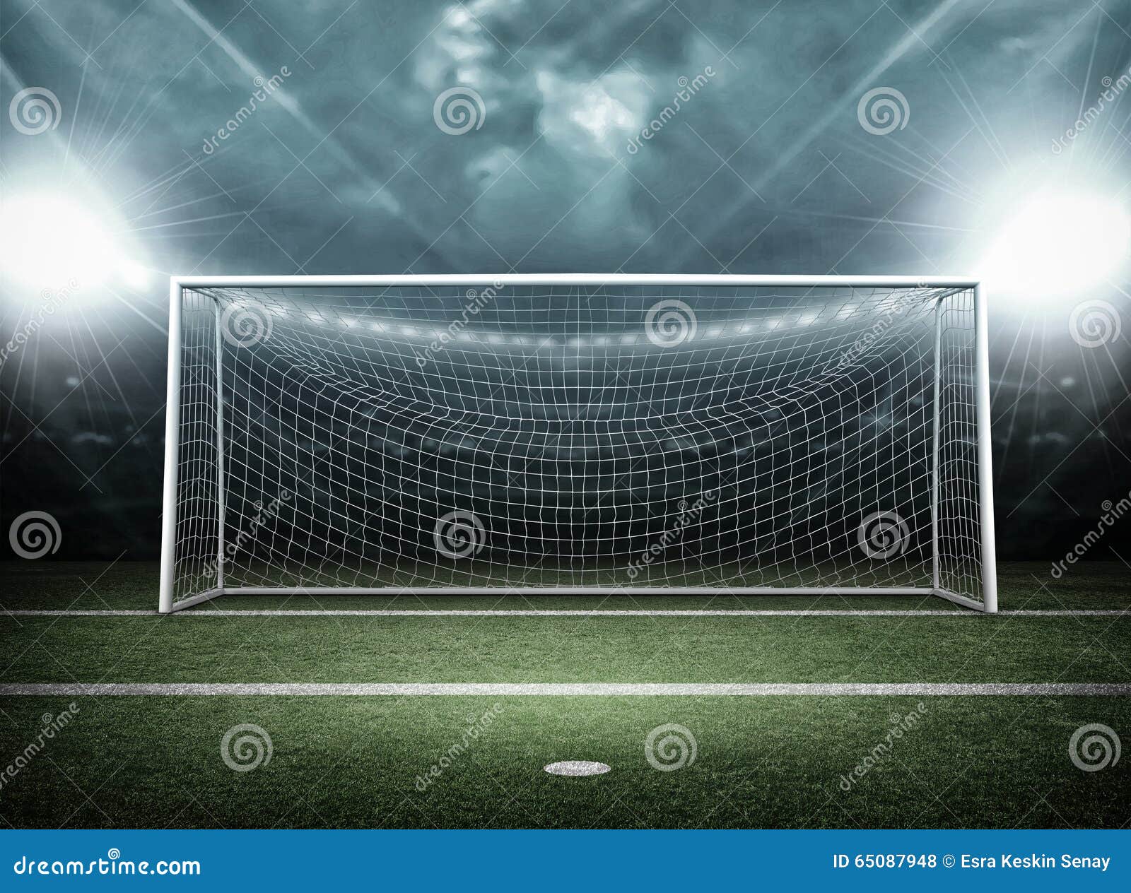 Goal post, soccer concept stock photo. Image of american - 65087948