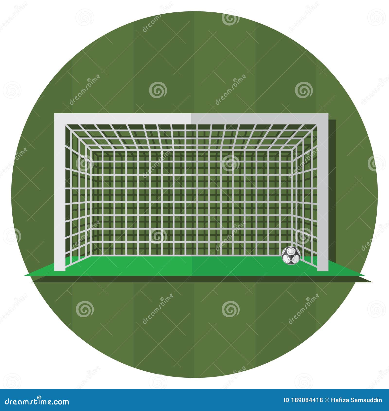 Goal Post. Vector Illustration Decorative Design Stock Vector ...