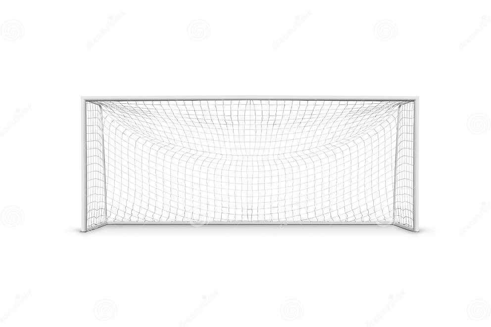 Goal Post on White Background Stock Illustration - Illustration of ...