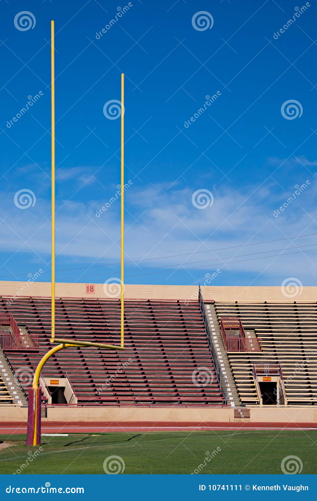 Goal posts stock image. Image of posts, bleachers, event - 10741111