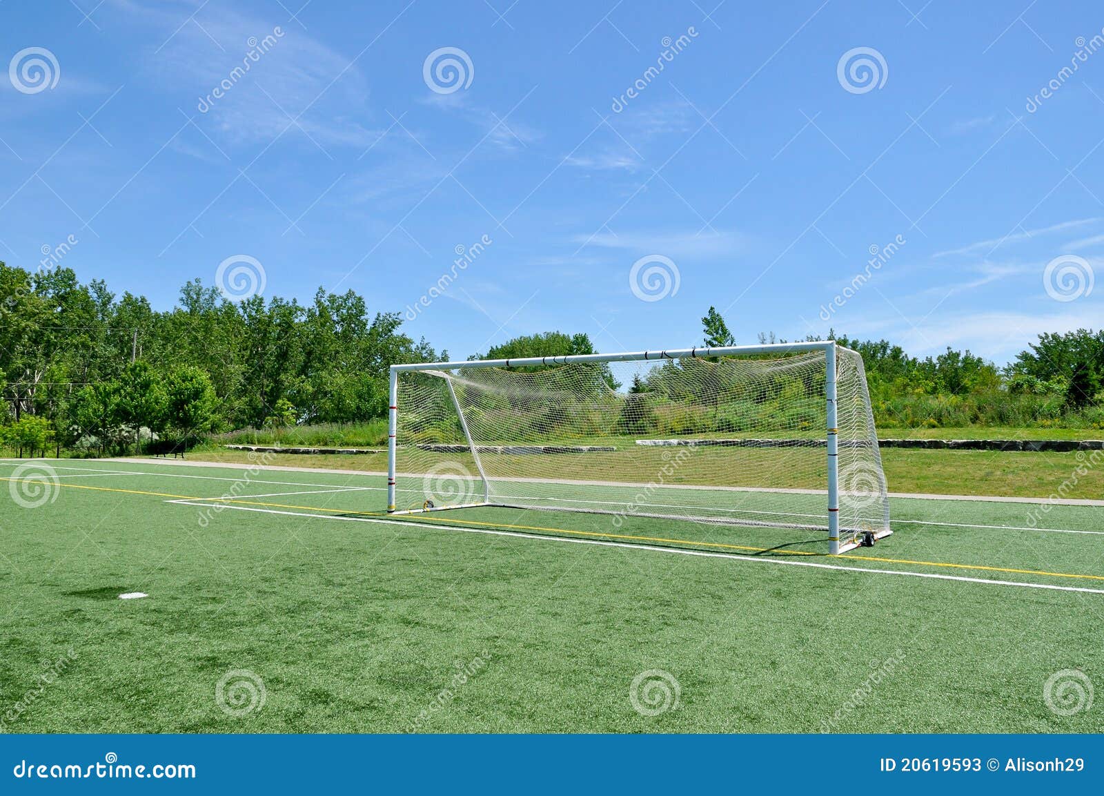 Goal Posts stock image. Image of athletics, community - 20619593