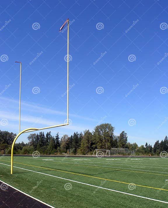 Goal Posts stock image. Image of field, astroturf, zone - 230515