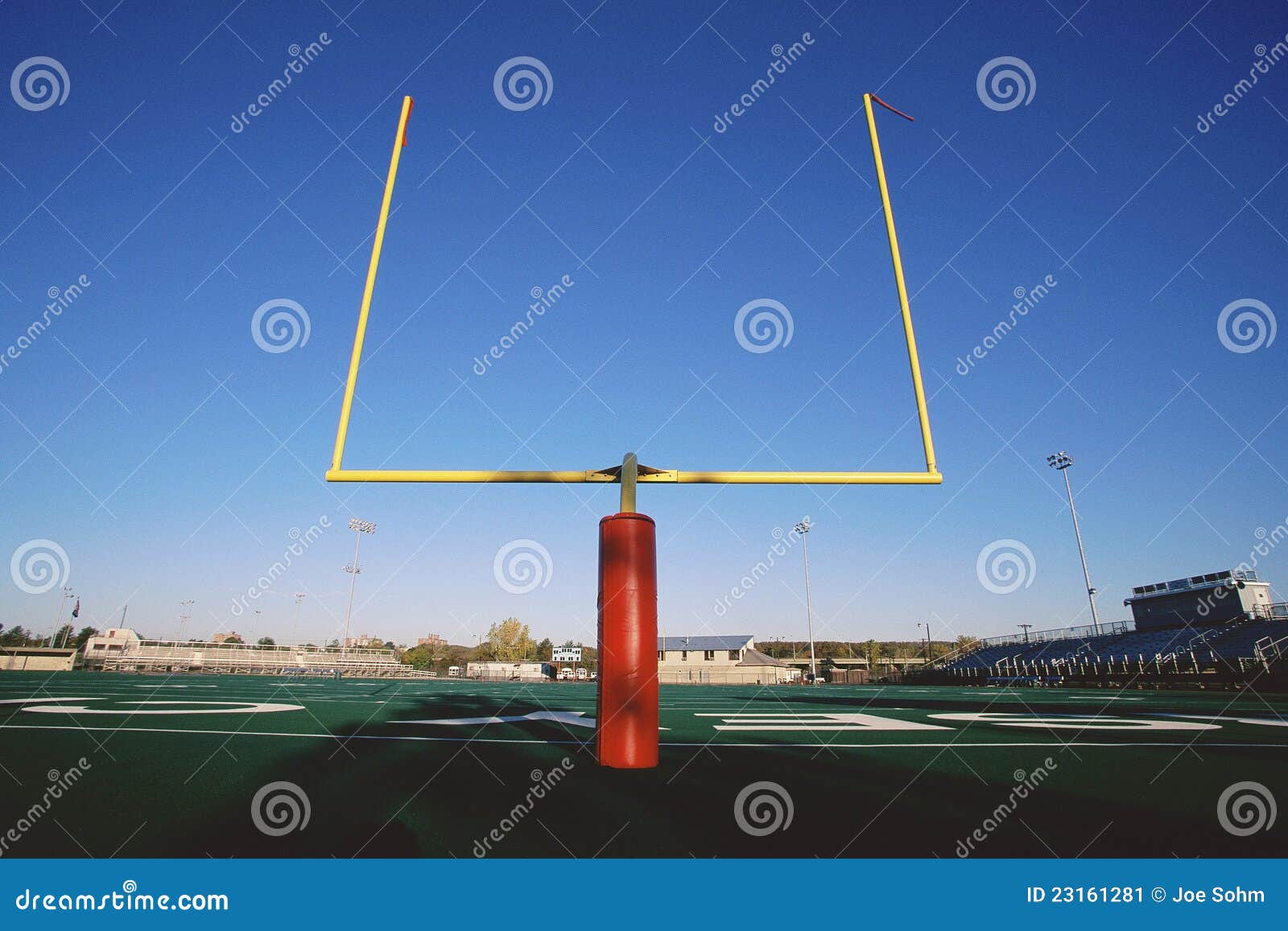 Goal Posts on Football Stadium Editorial Photo - Image of field ...