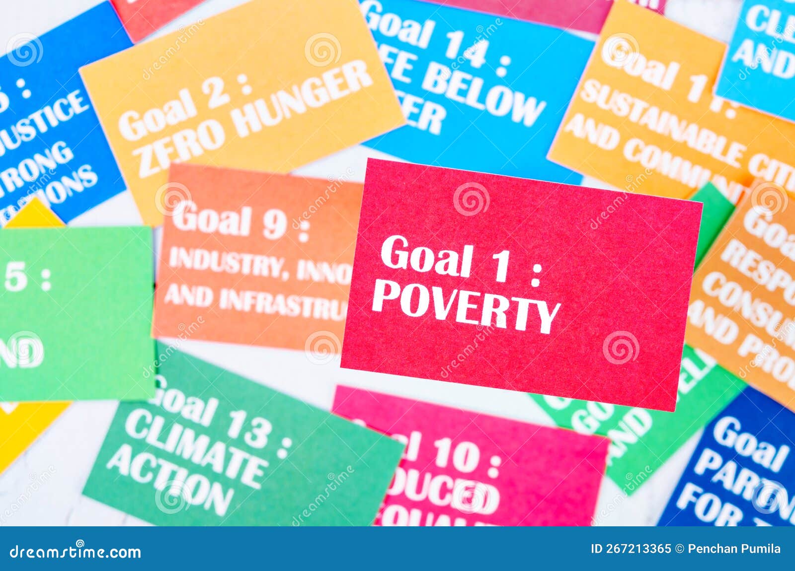 The Goal 1 : Poverty. the SDGs 17 Development Goals Environment ...