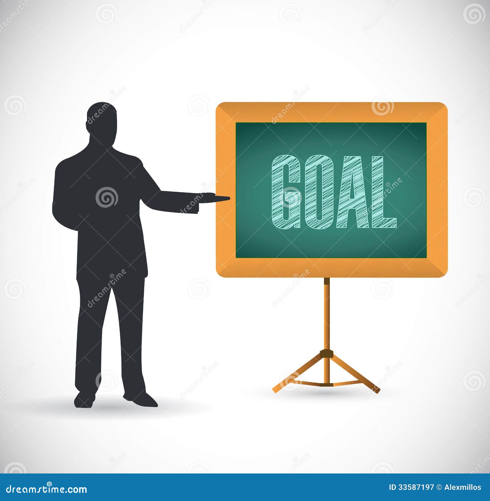 Goal Presentation Concept Illustration Stock Illustration ...