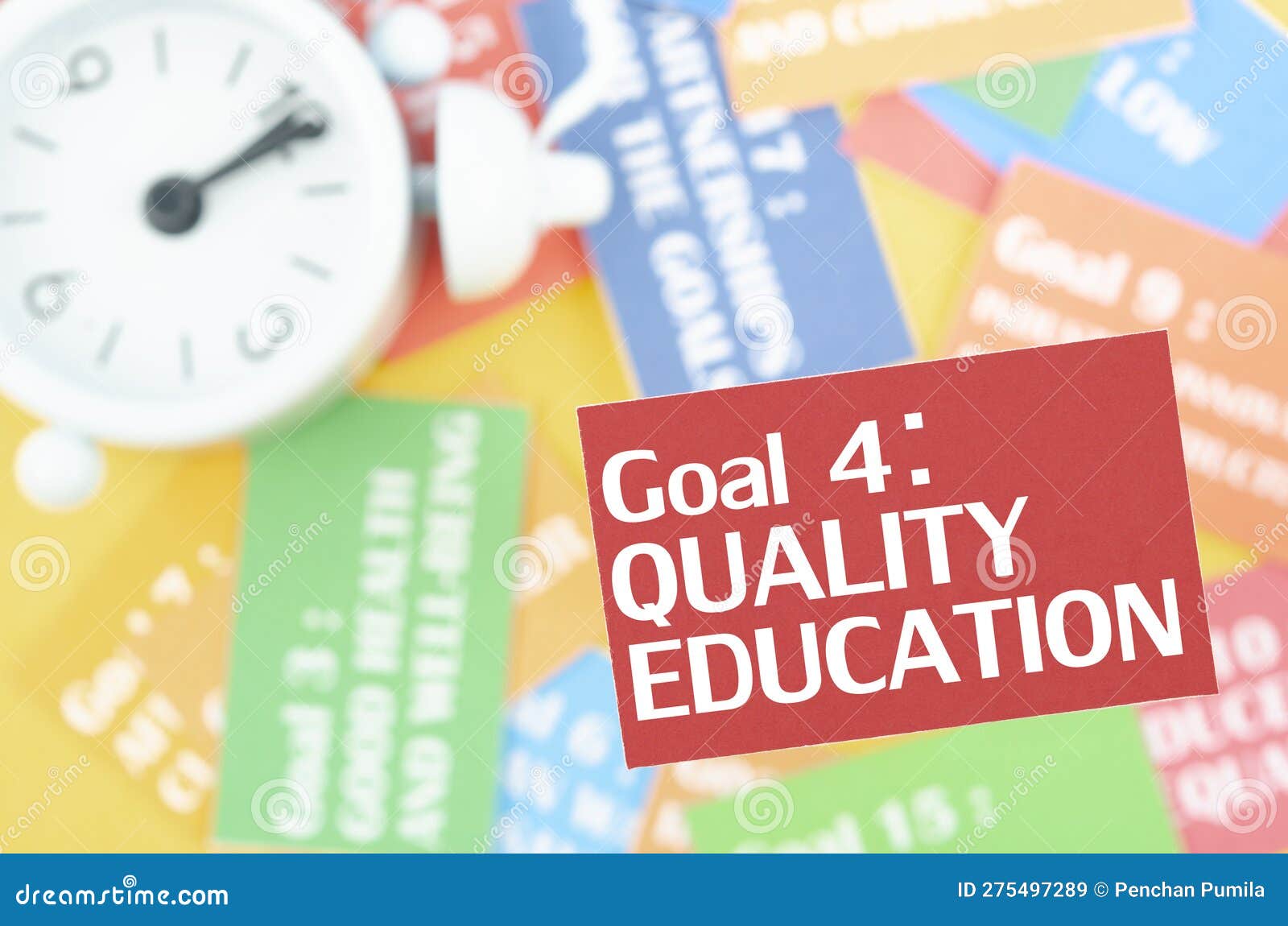 The Goal 4 : Quality Education. The SDGs 17 Development Goals ...