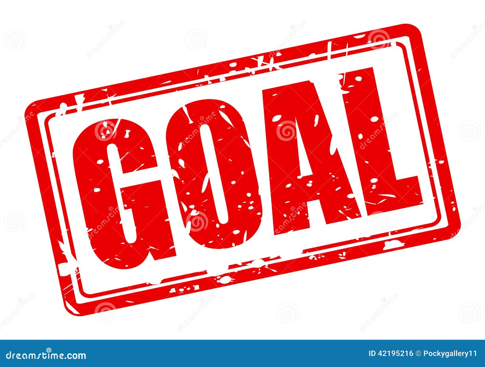 GOAL red stamp text stock vector. Illustration of ambition - 42195216