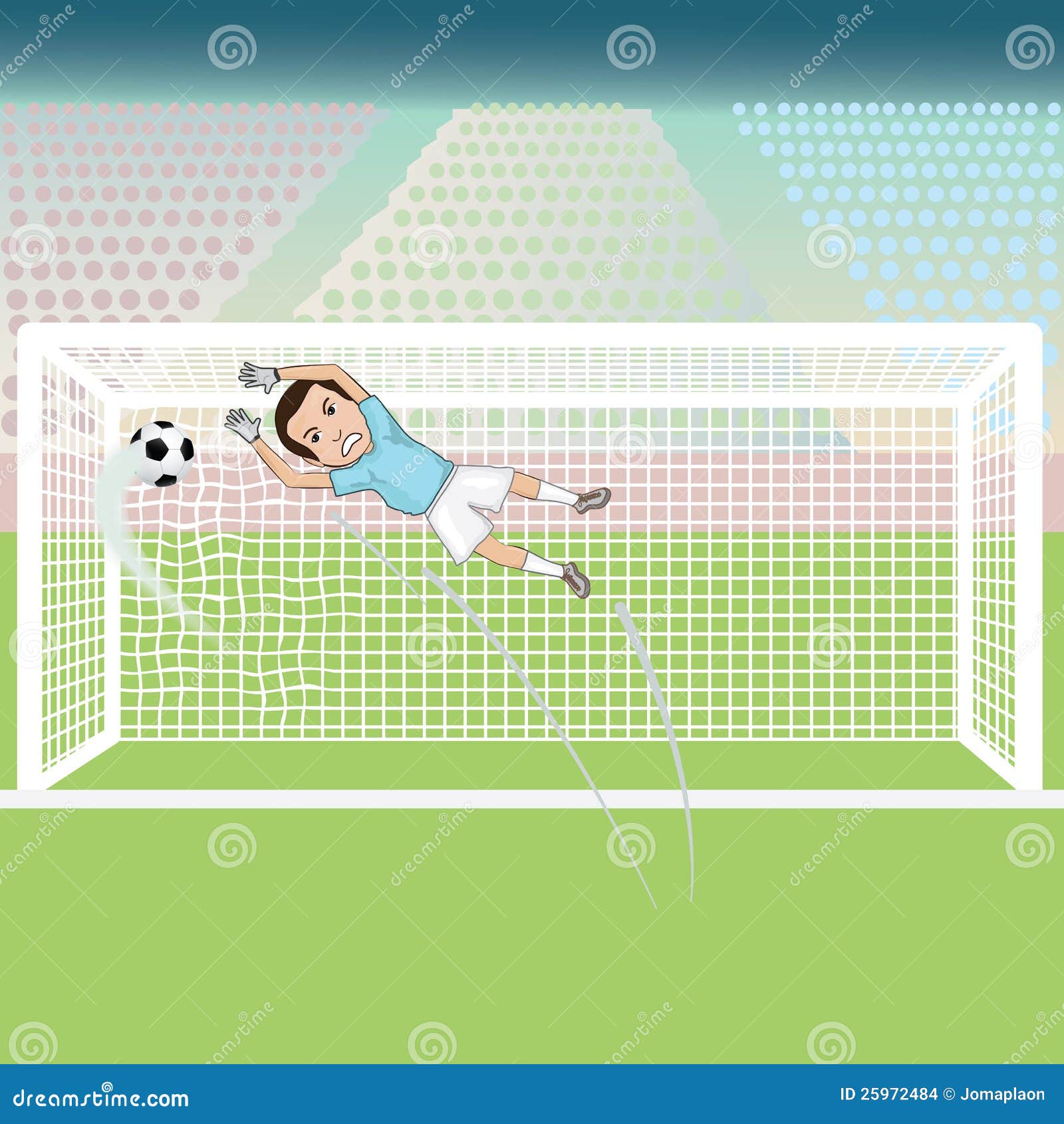 Goal score stock illustration. Illustration of crossbar - 25972484