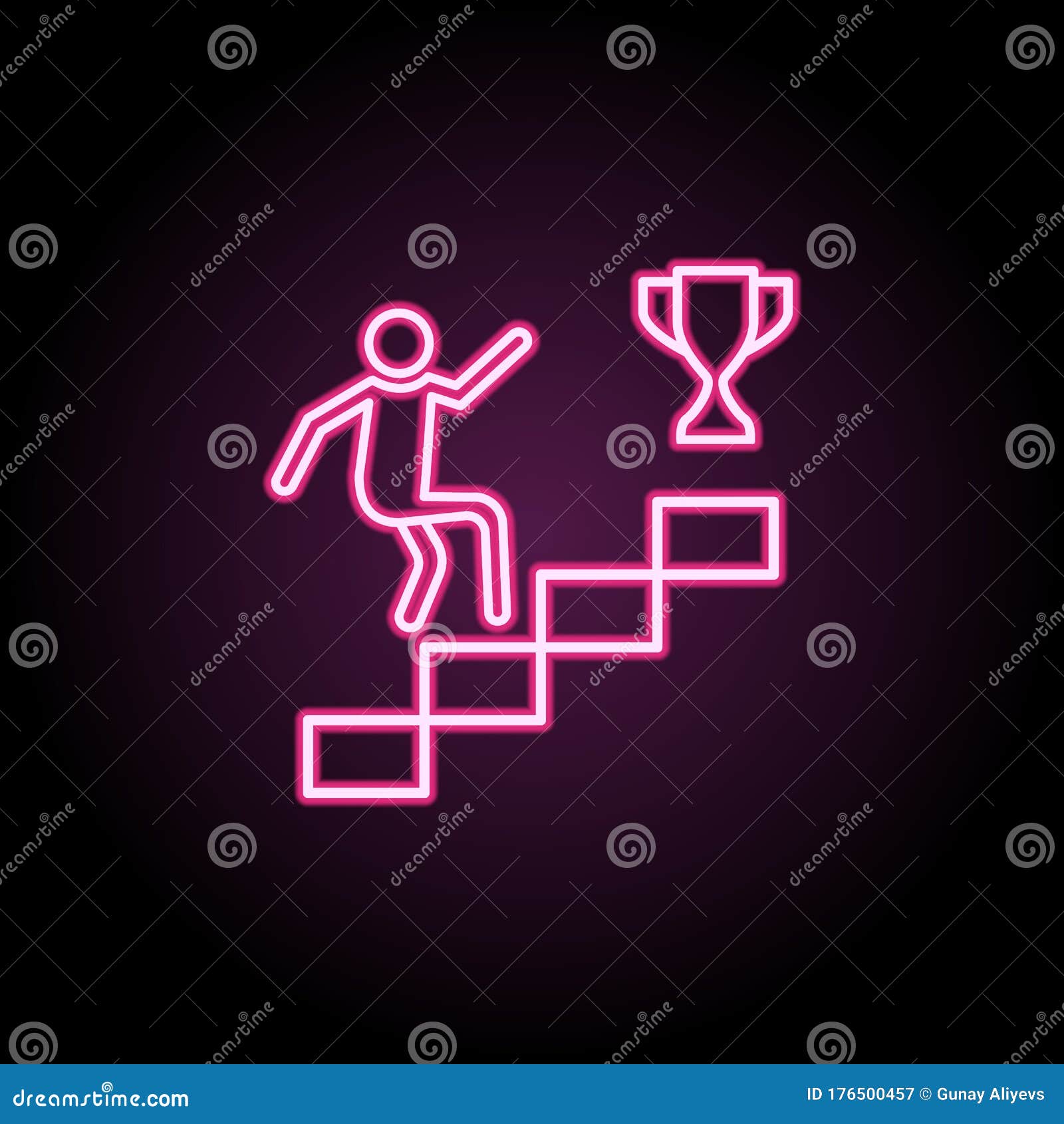 Goal Seeking Icon. Monochrome Style Icon Design From Project Management ...