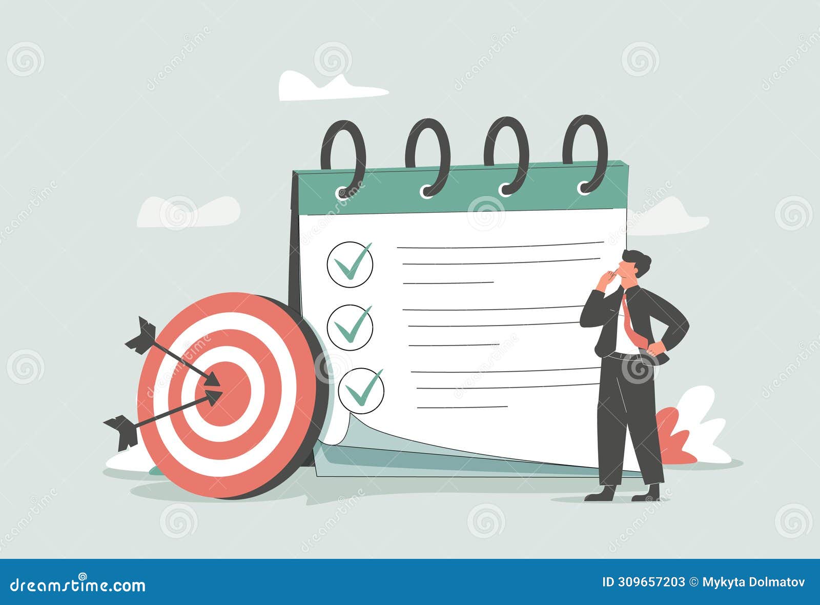 Goal Setting Concept. Charting Financial Targets with Structured ...