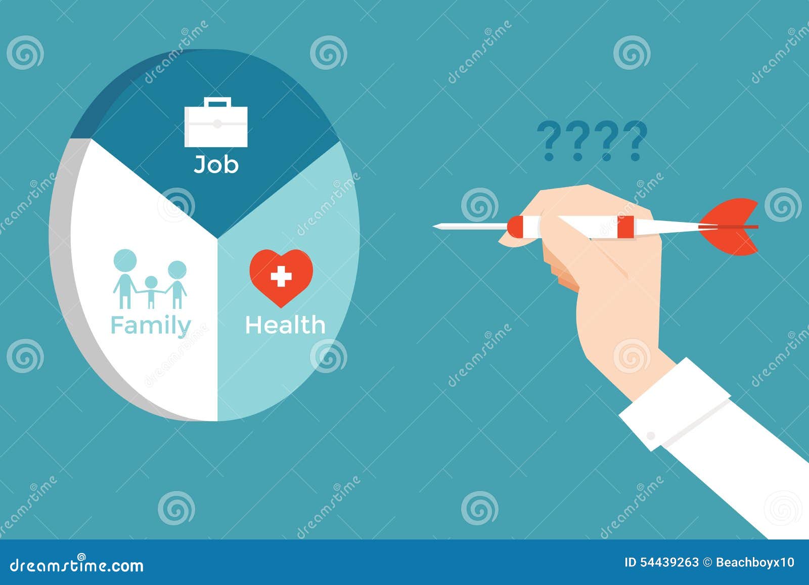 Goal setting. stock vector. Illustration of choose, competition - 54439263