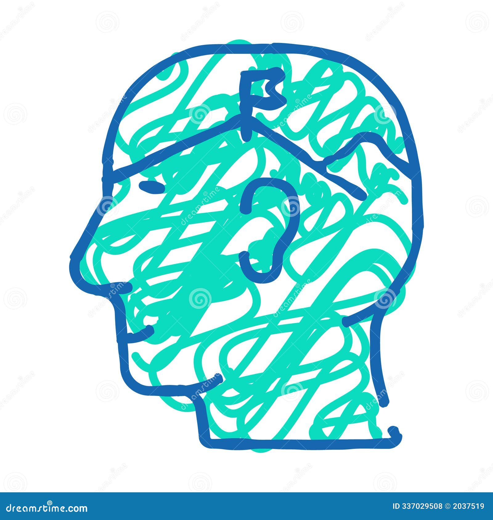 Goal Setting Icon Doodle Illustration Stock Vector - Illustration of ...