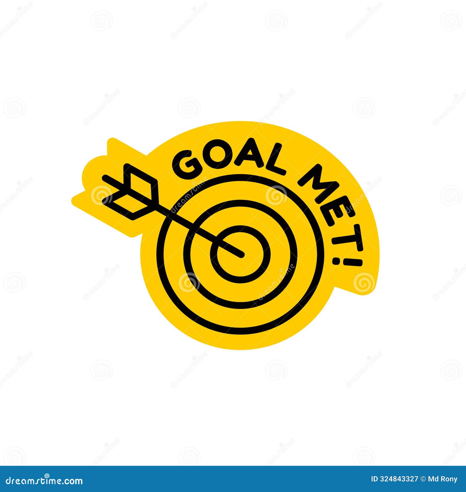 Goal Set the Development of an Action Plan Designed Stock Vector ...