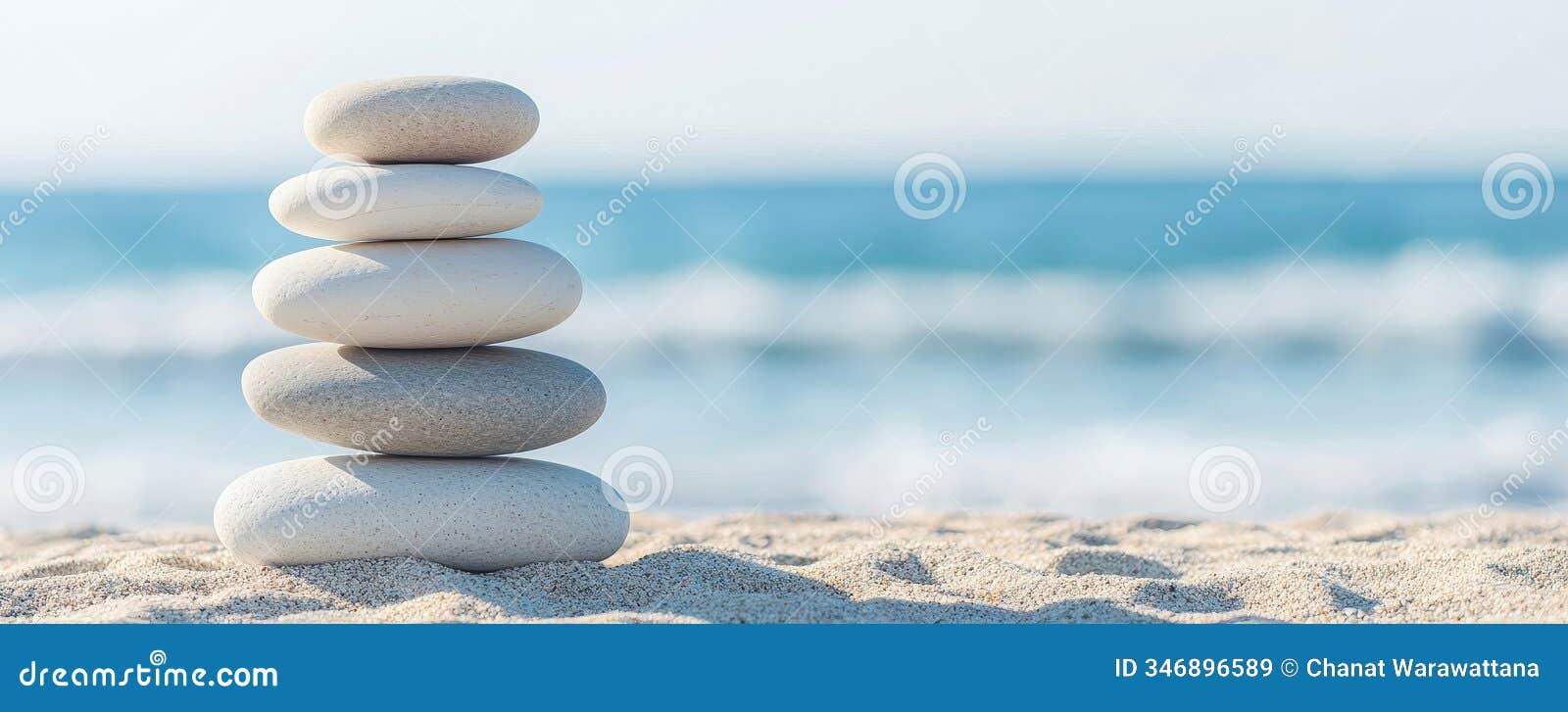 Goal Setting Steps Concept Stacked Stones on a Beach with Ocean Waves ...