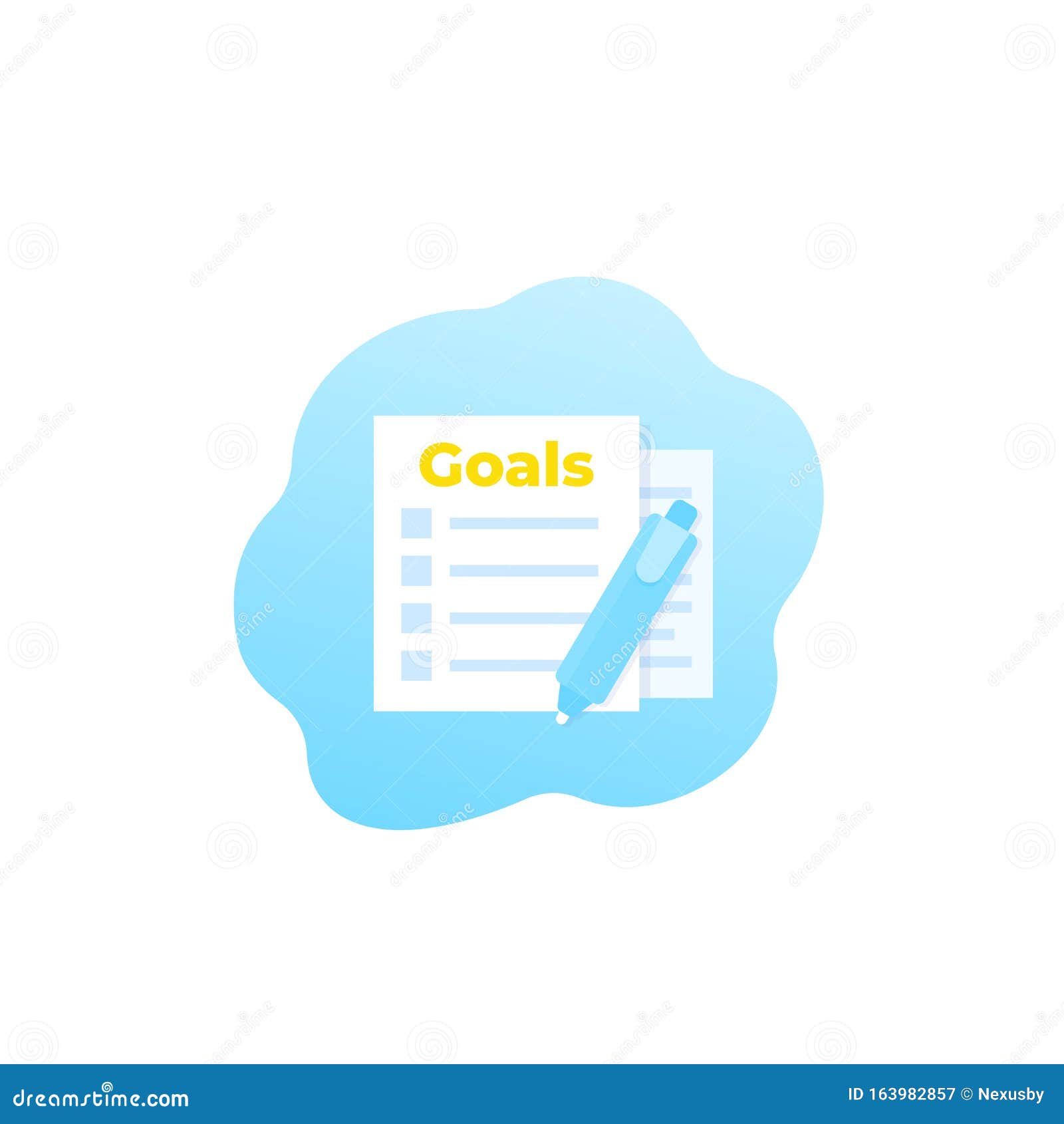Goal setting vector icon stock vector. Illustration of setting - 163982857