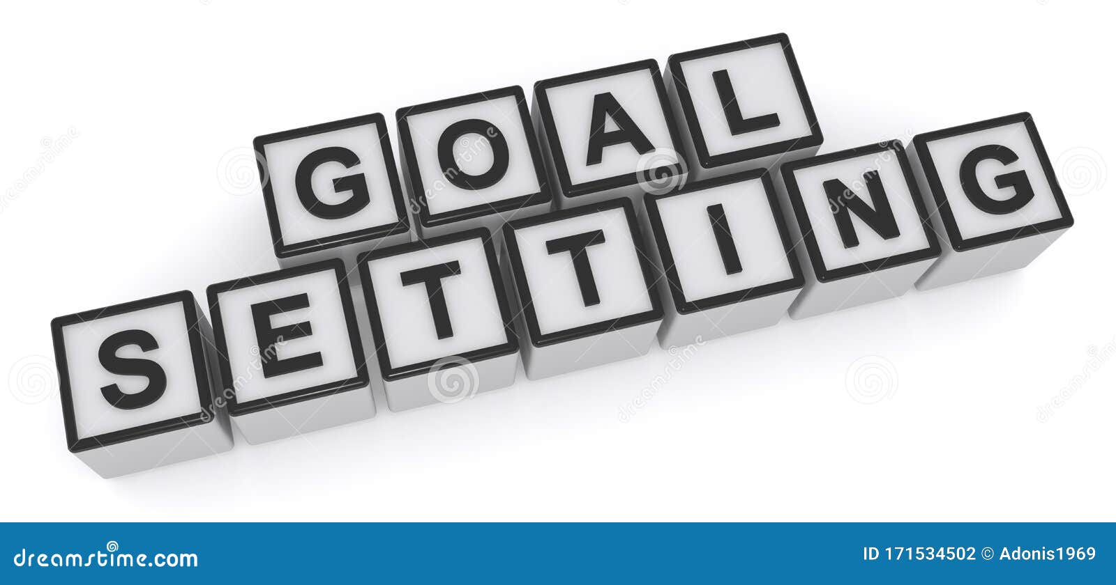 Goal setting on white stock illustration. Illustration of career ...