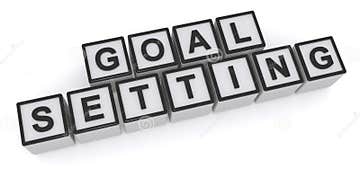 Goal setting on white stock illustration. Illustration of career ...