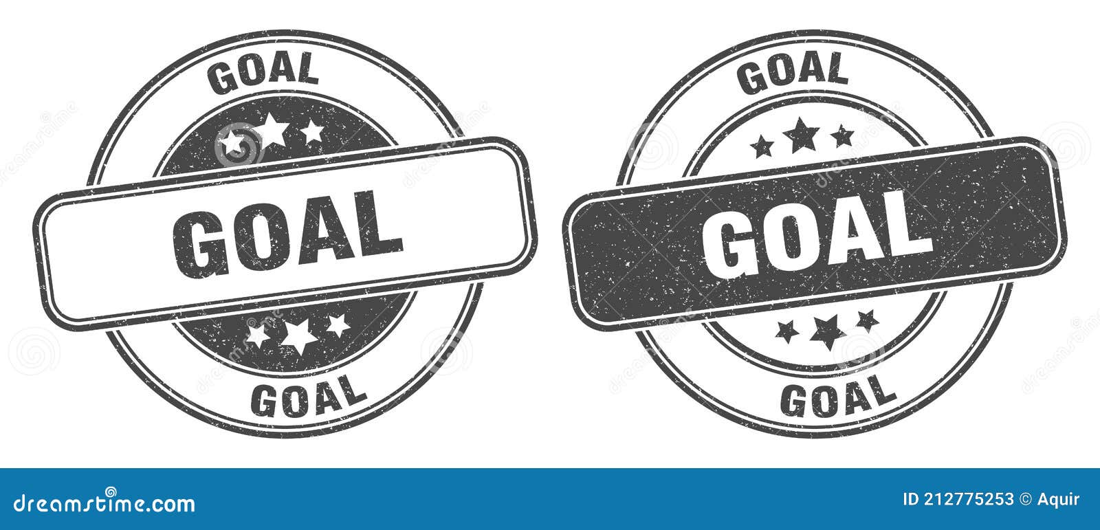 Goal Stamp. Goal Label. Round Grunge Sign Stock Vector - Illustration ...