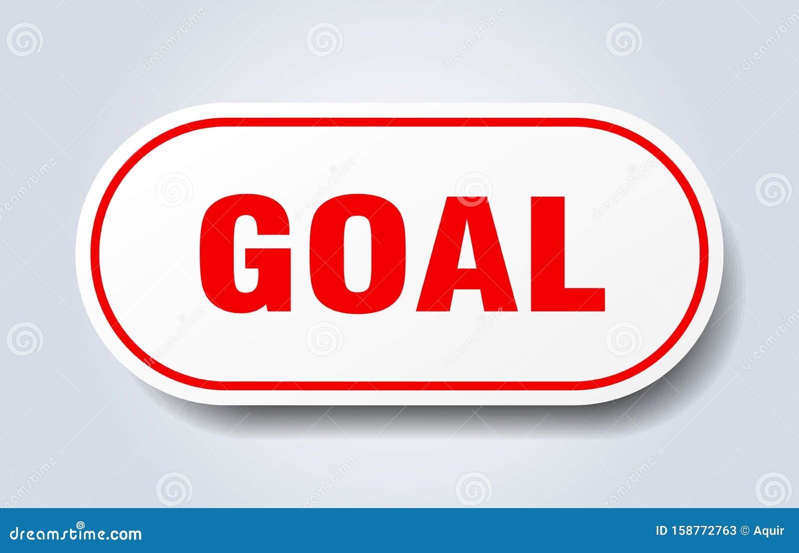 Goal sticker. stock vector. Illustration of white, website - 158772763