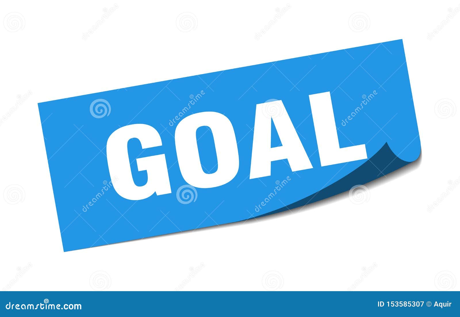 Goal sticker. stock vector. Illustration of blue, page - 153585307