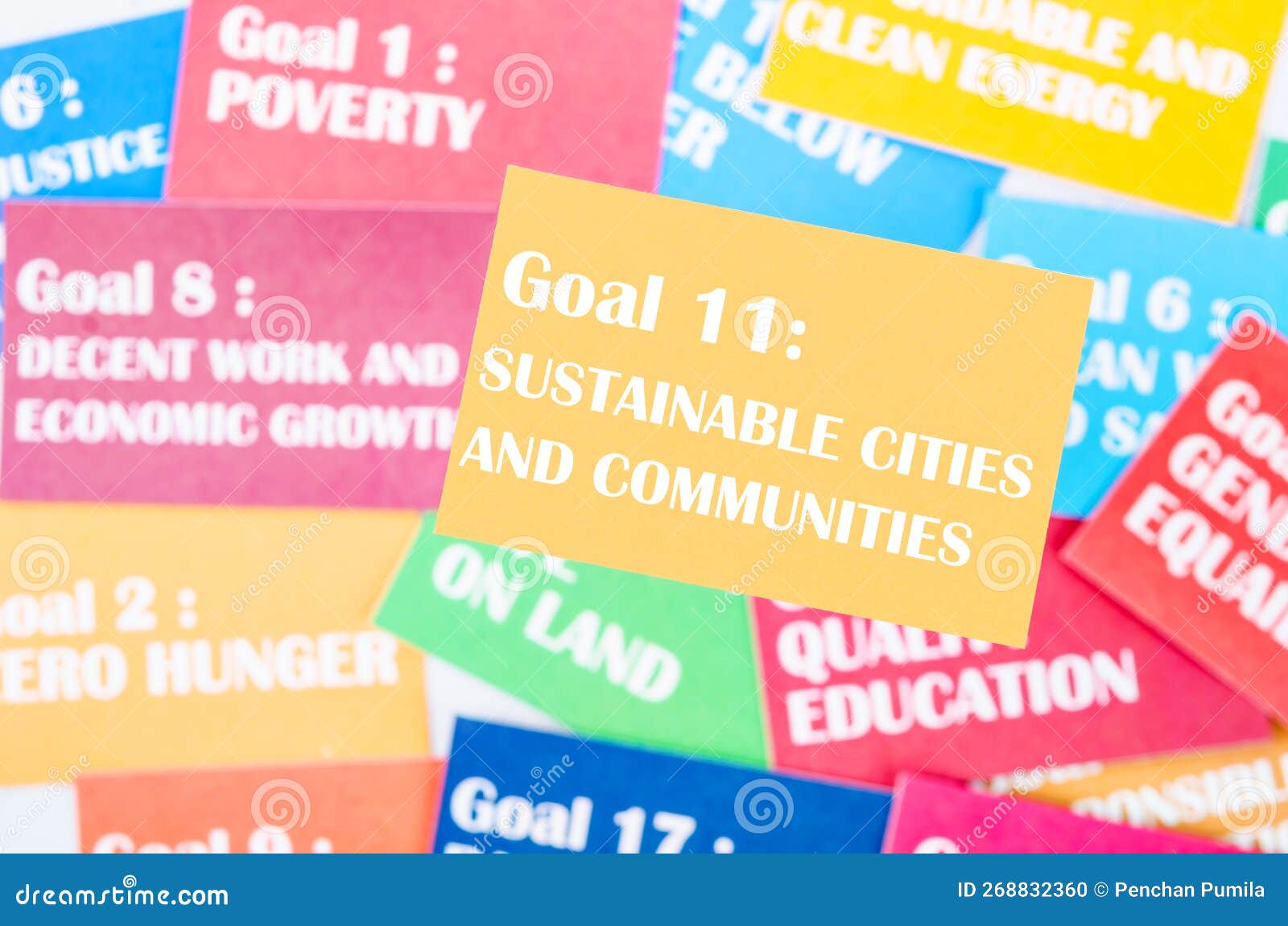 The Goal 11 : Sustainable Cities Communities; the SDGs 17 Development ...