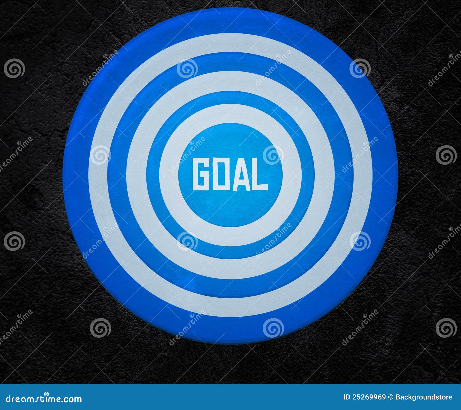 Goal on the Target stock illustration. Illustration of conceptual ...