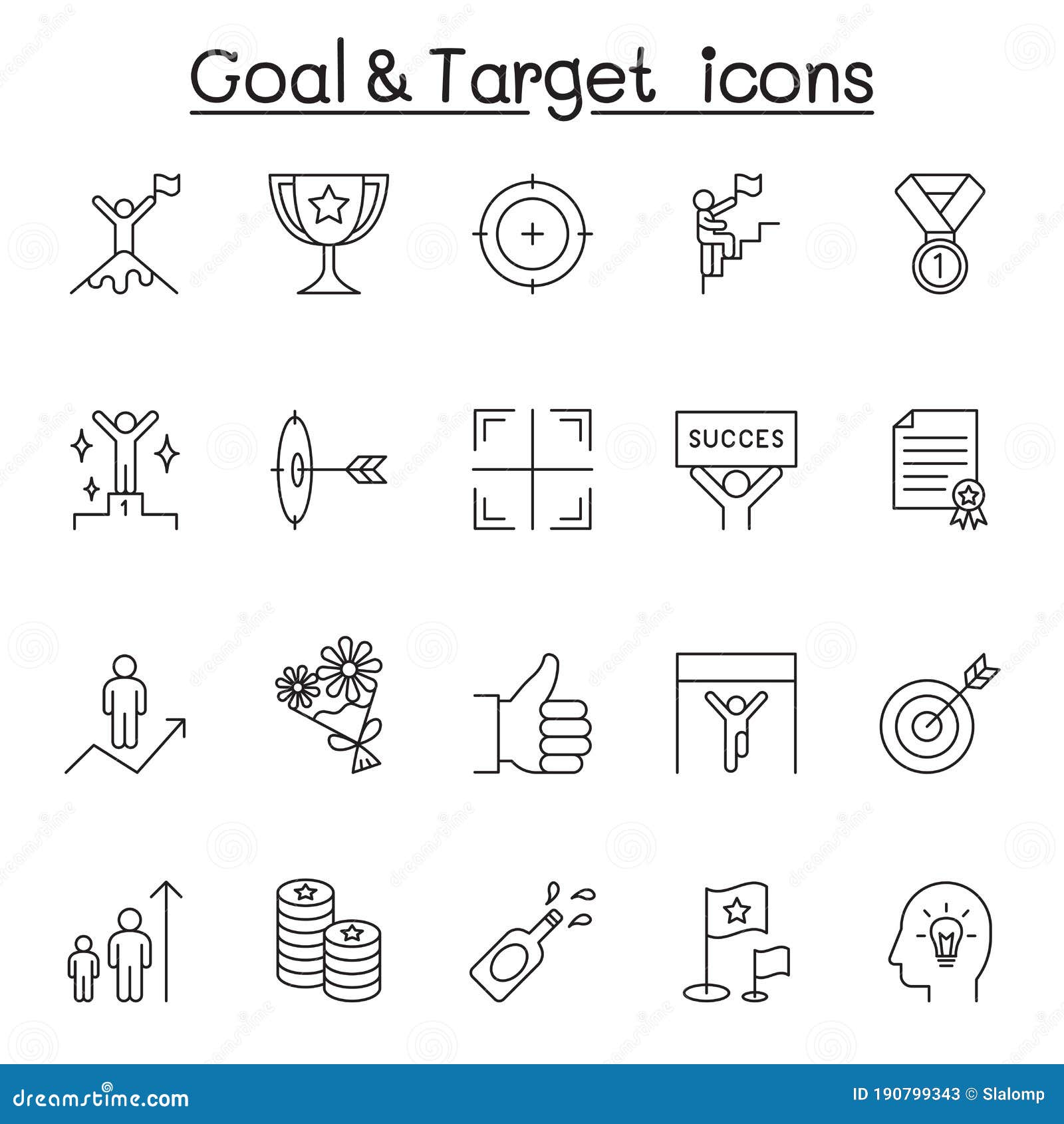 Target Icon Goal Logo Concept Mission Icon Achievement Symbol Stock ...