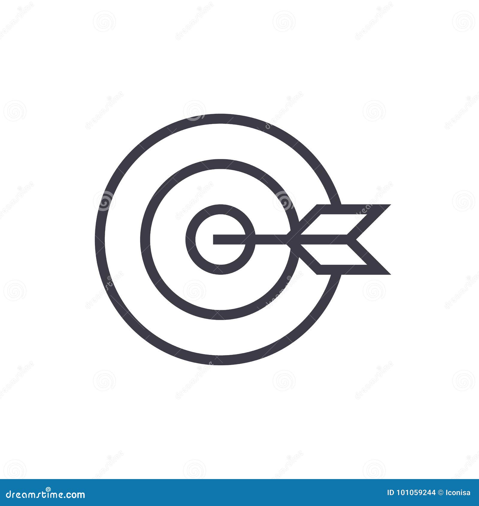 Goal Target Vector Line Icon, Sign, Illustration on Background ... Goal Target Vector Line Icon, Sign, Illustration on Background ...