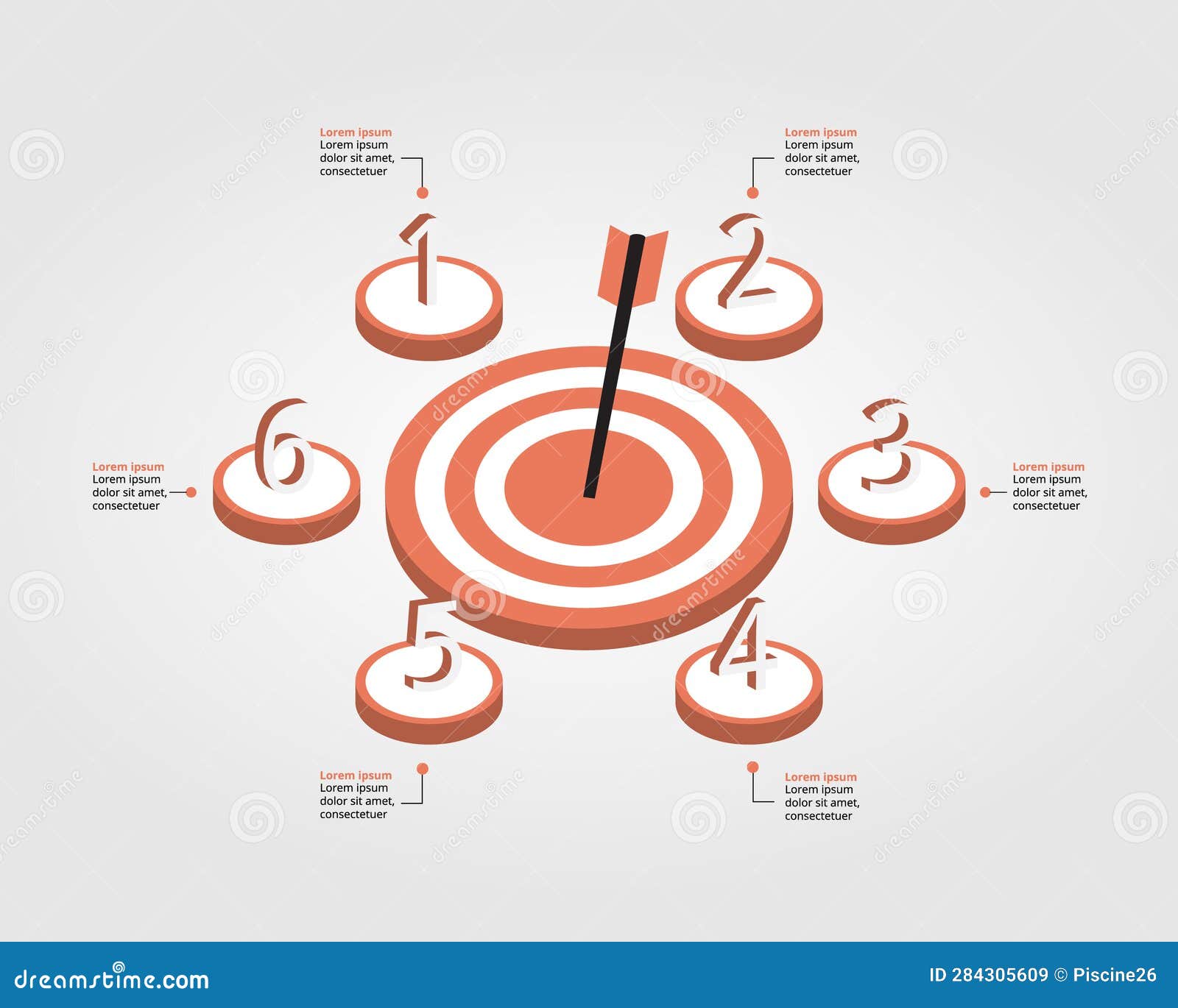Goal Template for Infographic for Presentation for 6 Element Stock ...