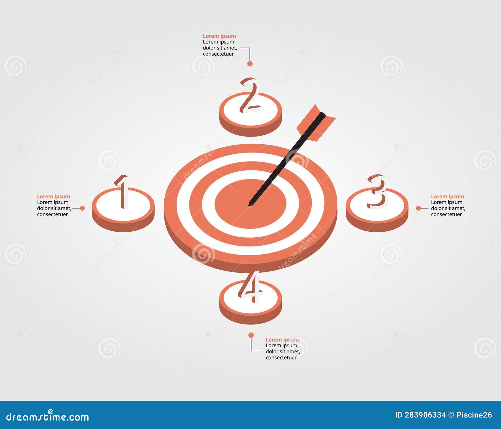 Goal Template for Infographic for Presentation for 4 Element Stock ...