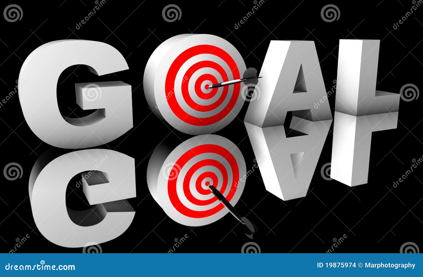 Goal Word Lifted By Cheerleader Team Hoping For Win And Success Royalty ...