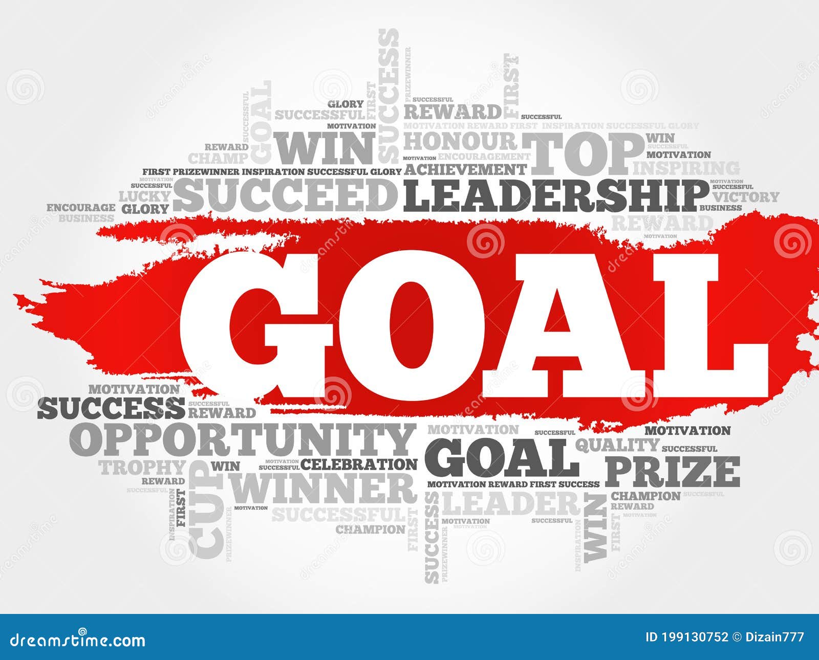 Goal word cloud stock illustration. Illustration of innovation - 199130752