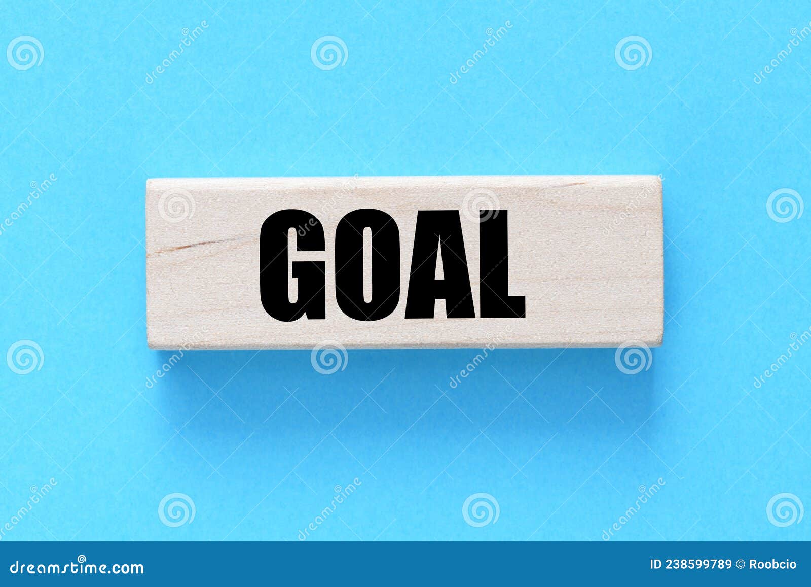 Goal Word Spelled With Wooden Block Royalty-Free Stock Photo ...