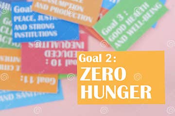The Goal 2: Zero Hunger. the SDGs 17 Development Goals Environment ...