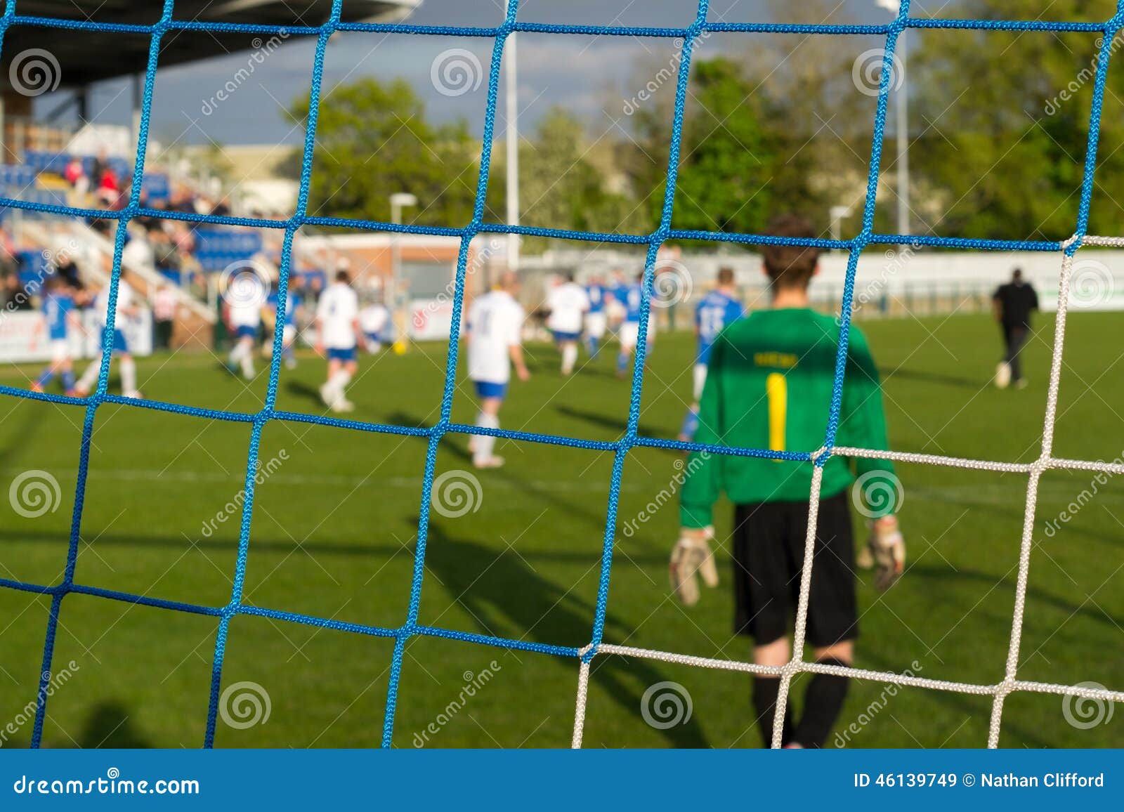 Goalie stock image. Image of children, open, player, match - 46139749