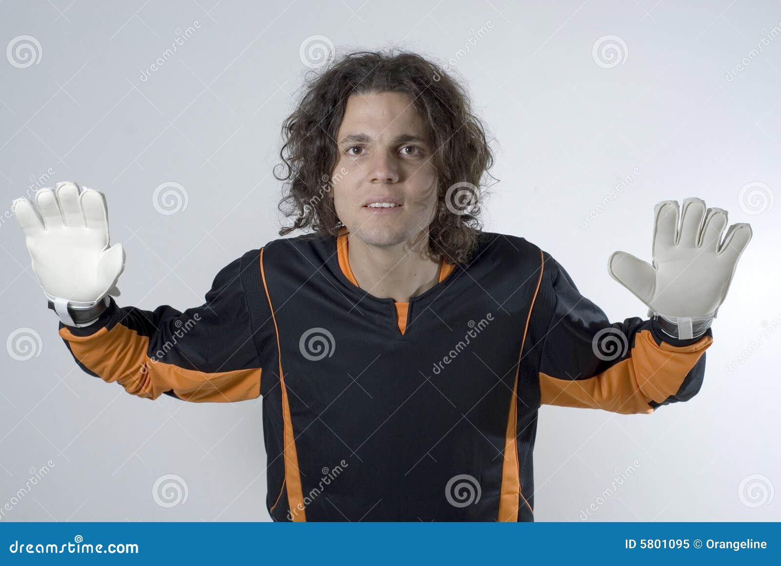 Goalie Posing-Horizontal Picture. Image: 5801095
