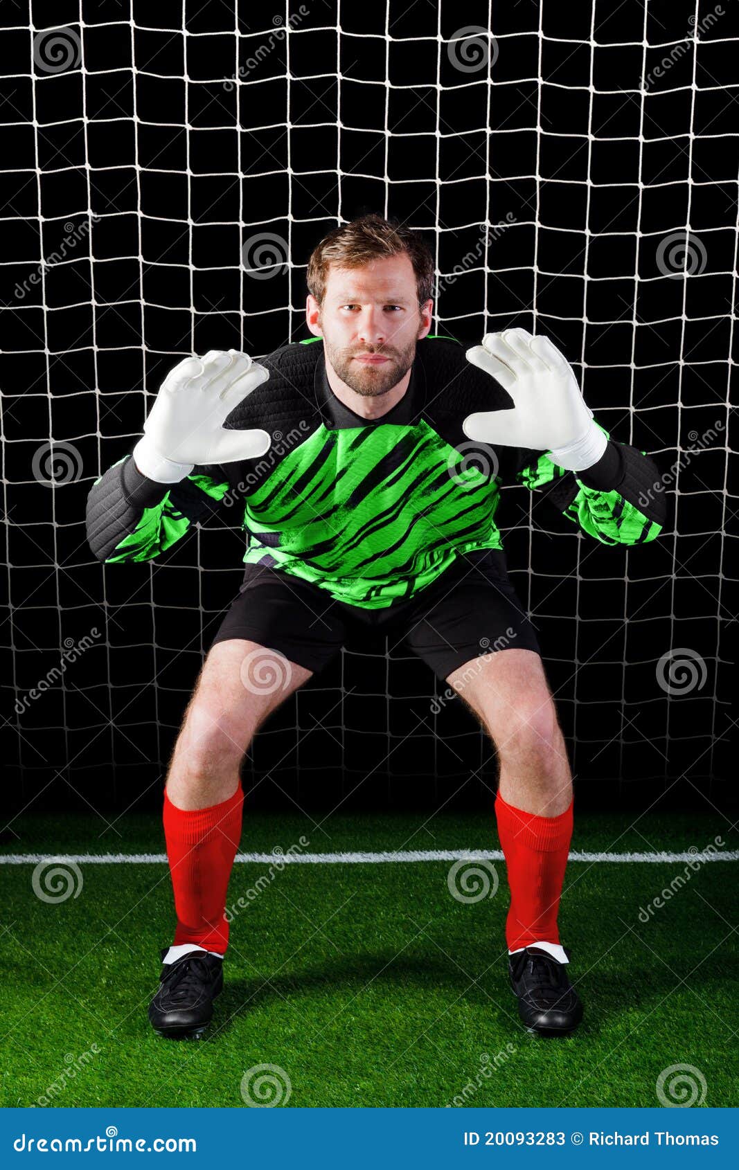 Goalkeeper stock image. Image of facing, goal, football - 20093283
