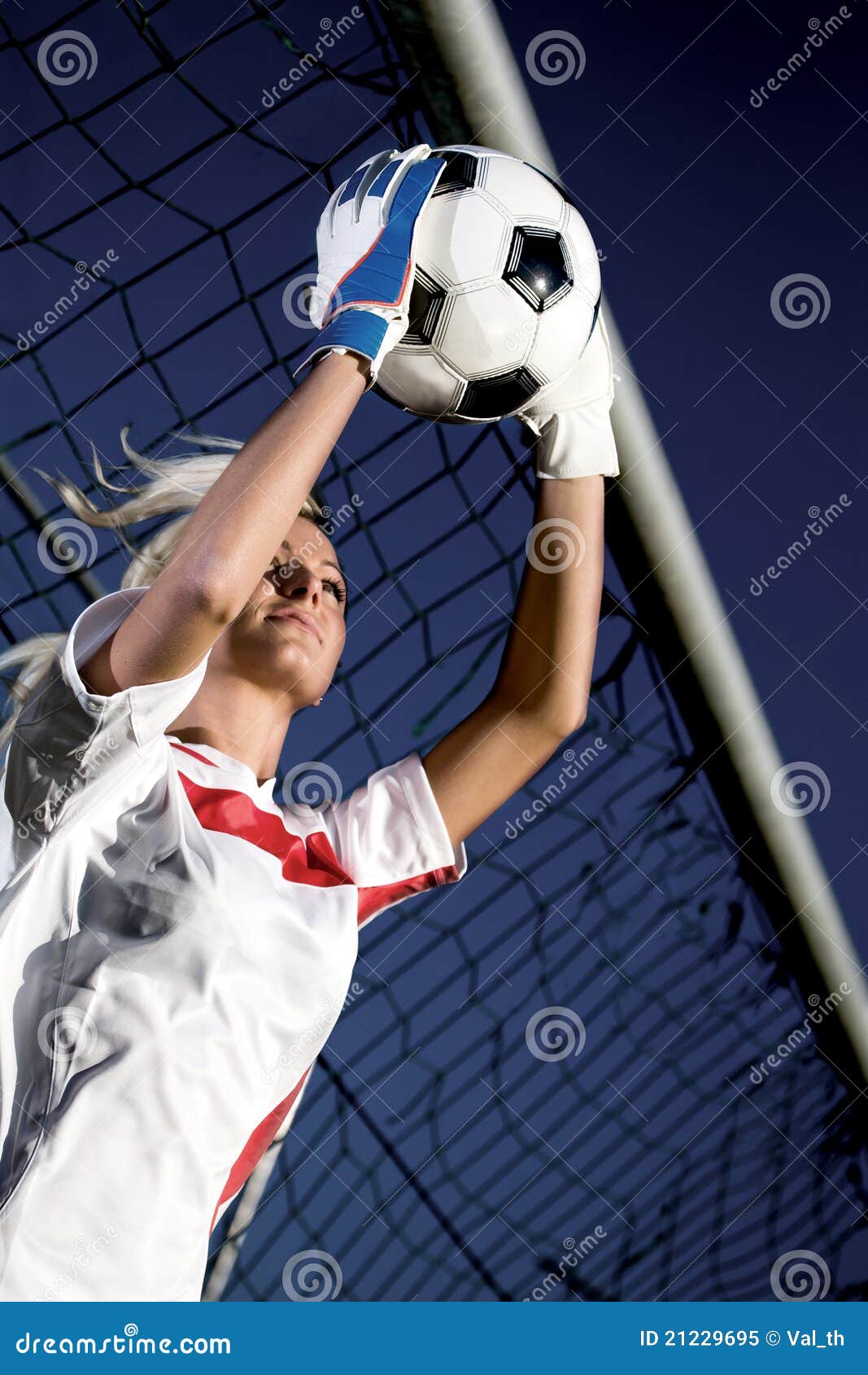 Goalkeeper stock image. Image of shooting, field, goal - 21229695