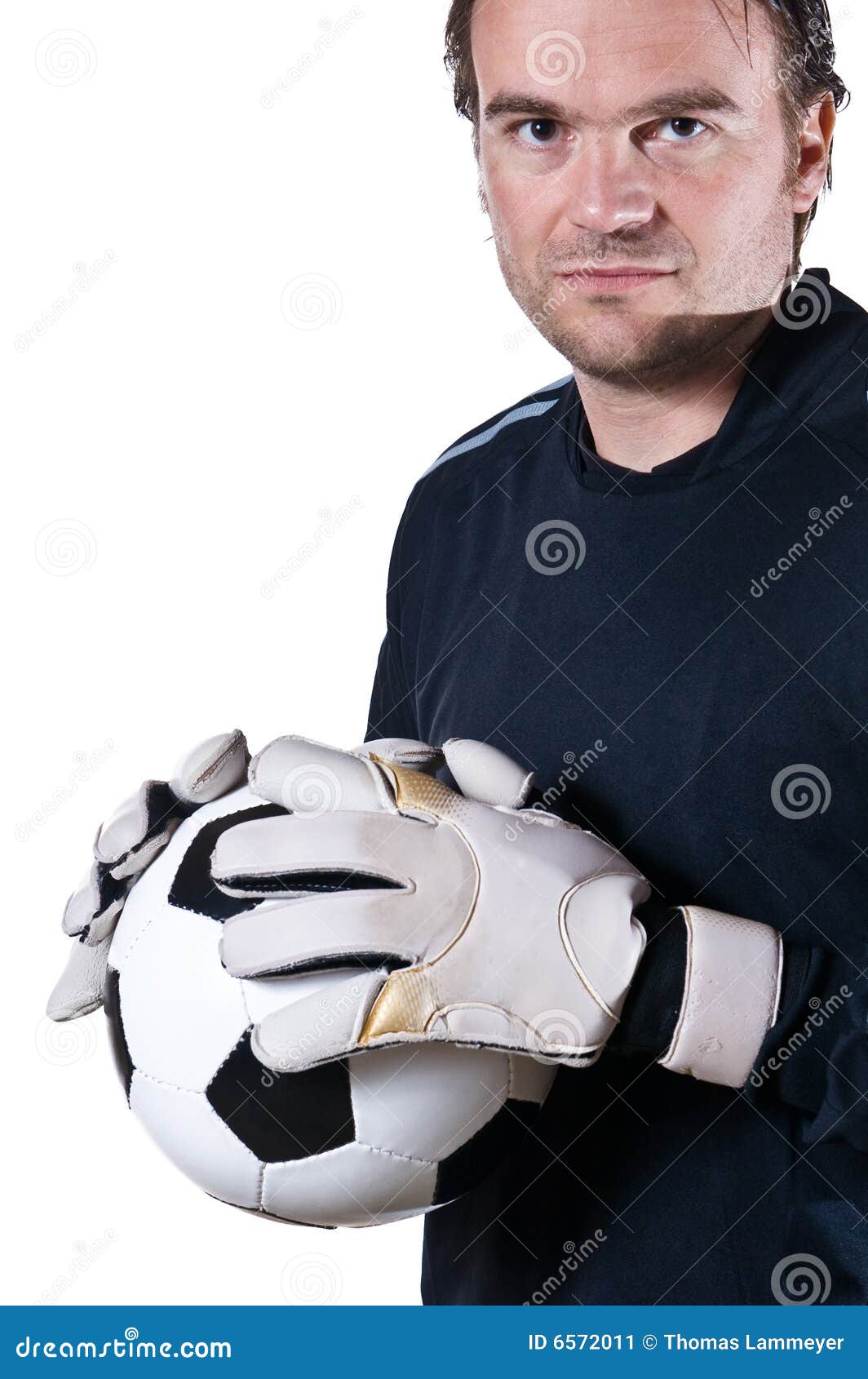Goalkeeper stock image. Image of athlete, isolated, player - 6572011