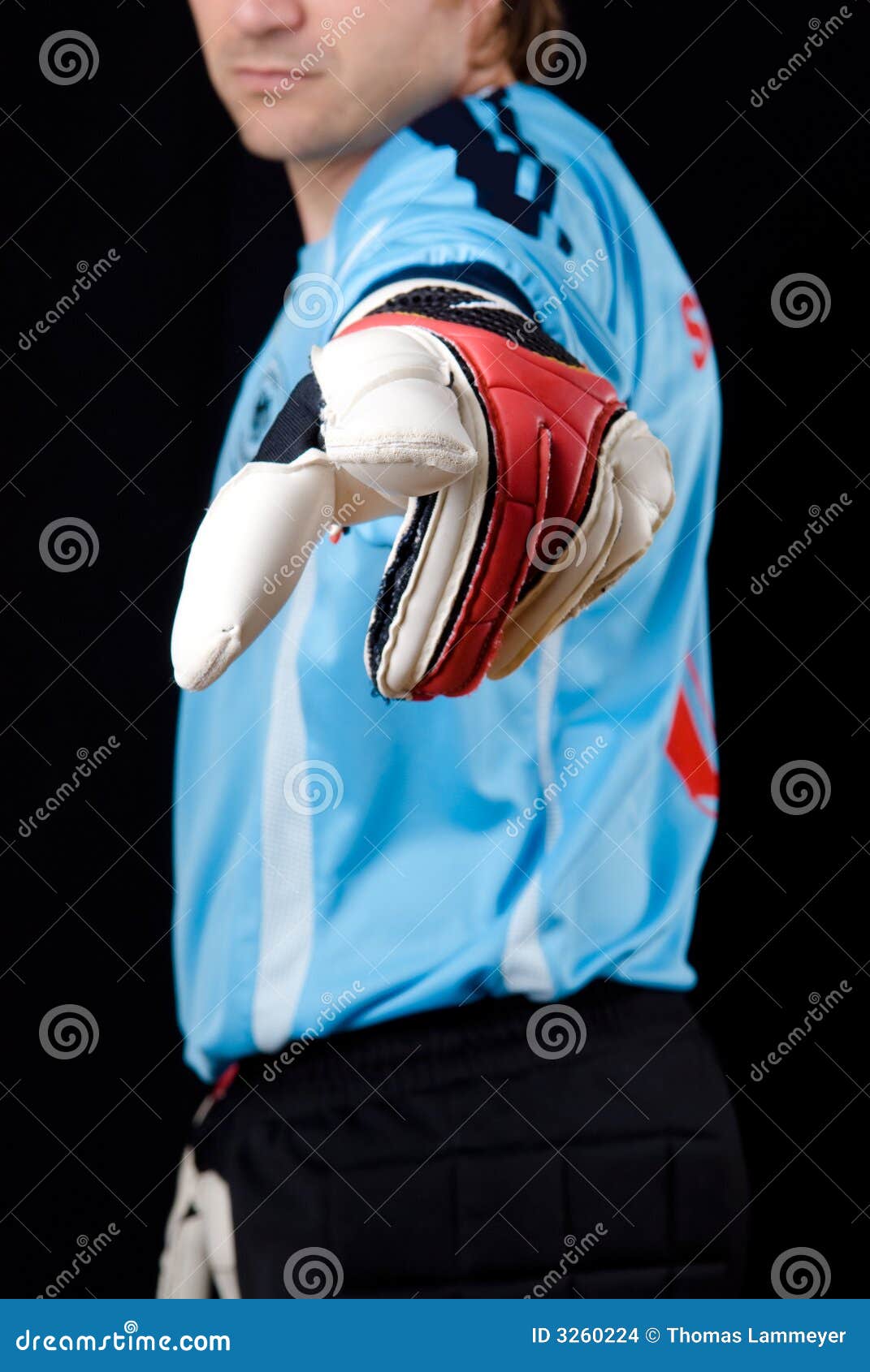 Goalkeeper in action stock photo. Image of soccer, hand - 3260224
